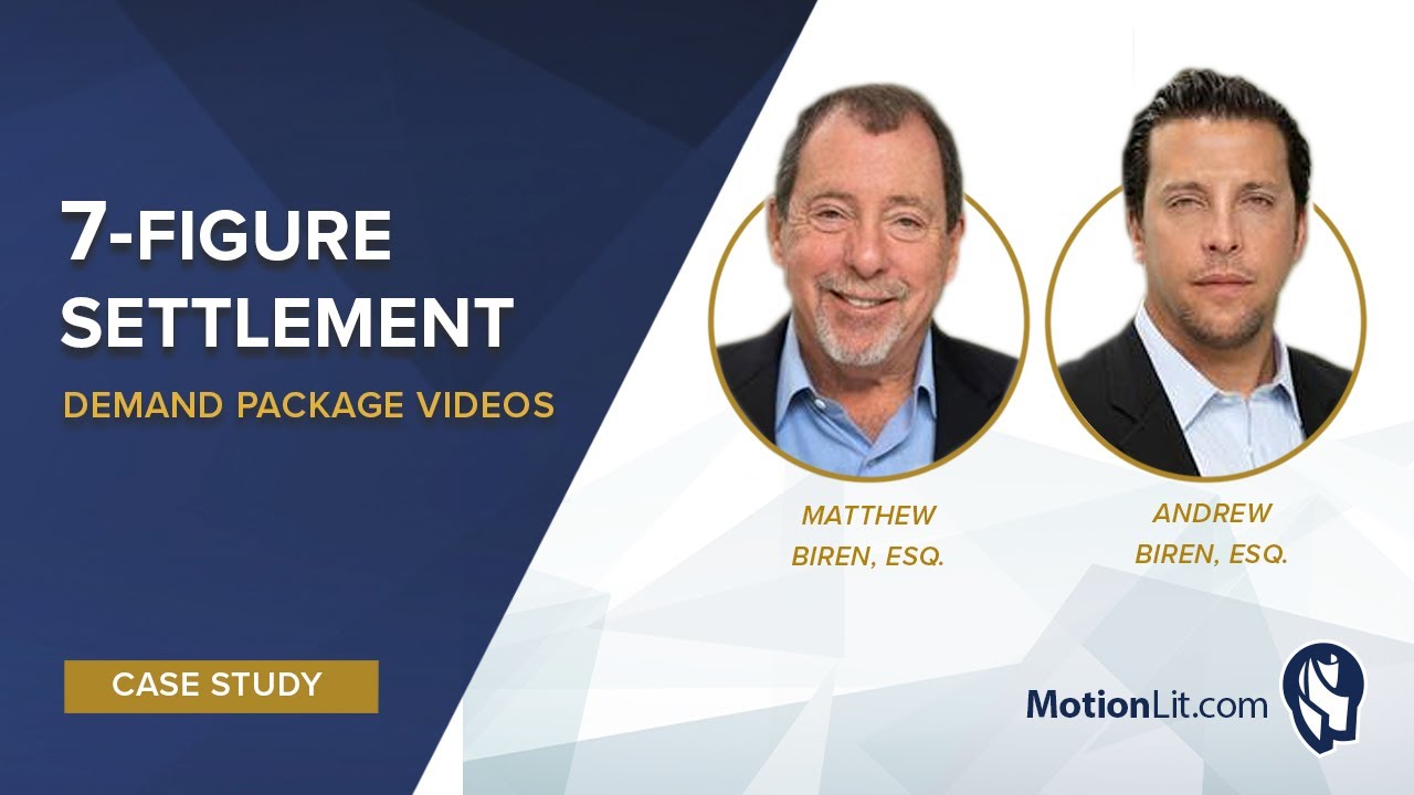Watch How Attorneys at Biren Law Group Obtained a Seven-Figure Settlement Utilizing MotionLit's ...